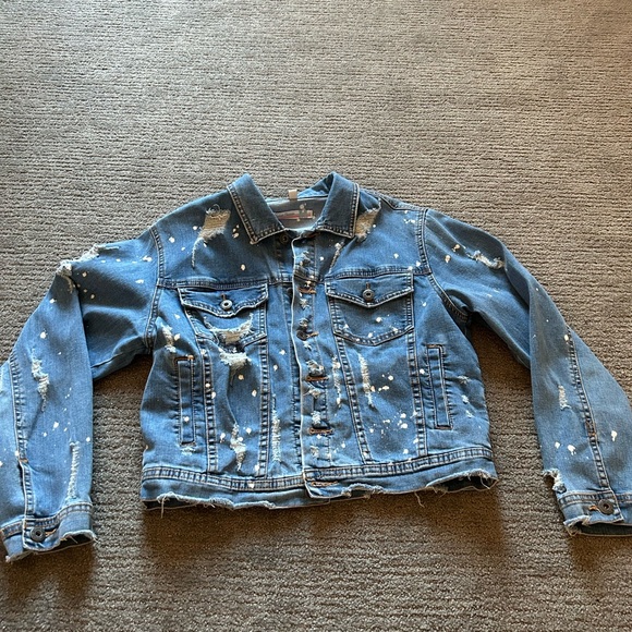 Vintage Havana | Jackets & Coats | Vintage Havana Splatter Paint Jean ...